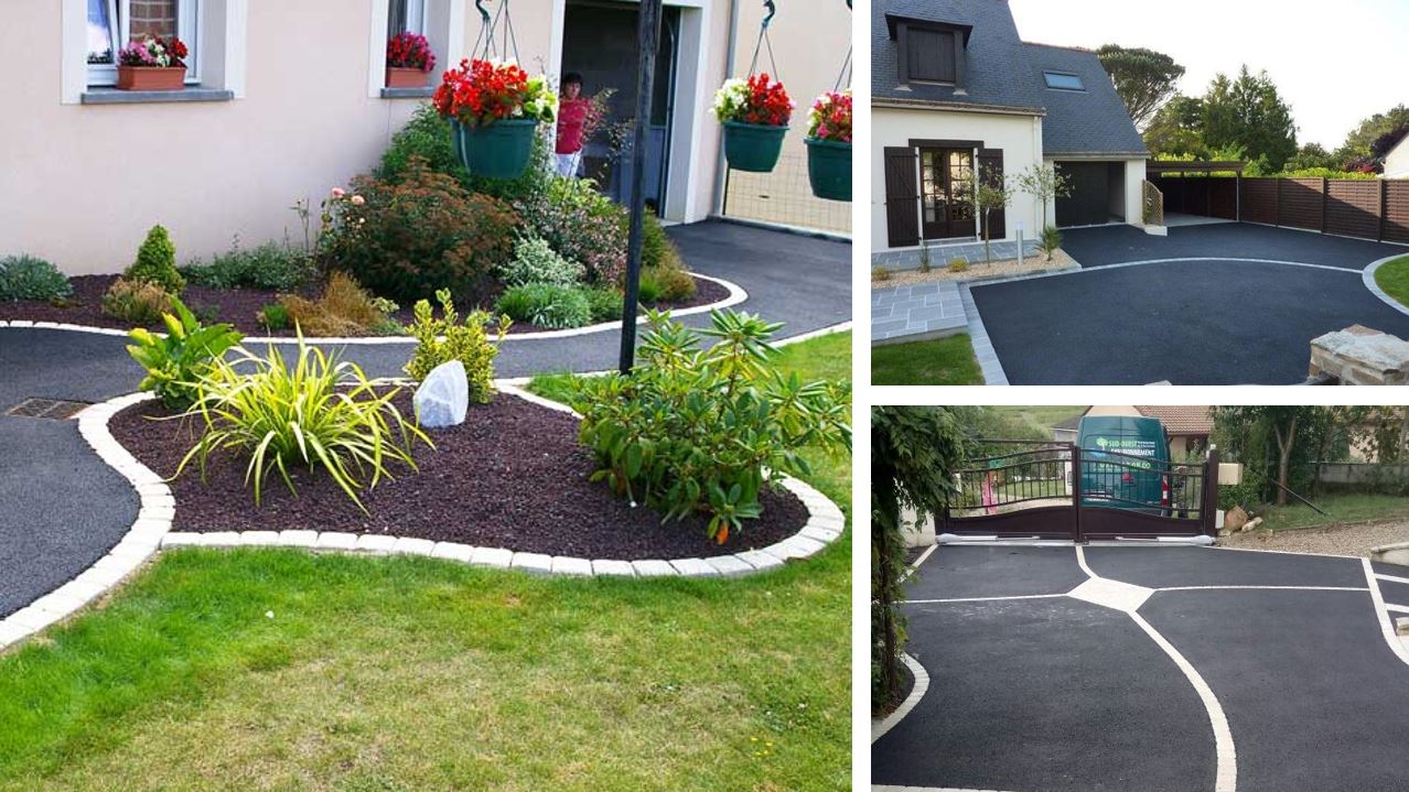 Artisan construction allée macadam goudron bitume prix devis